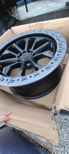 17 20" TIS Wheels 556BA Satin Black with Anthracite 5 Spoke Off-Road ...