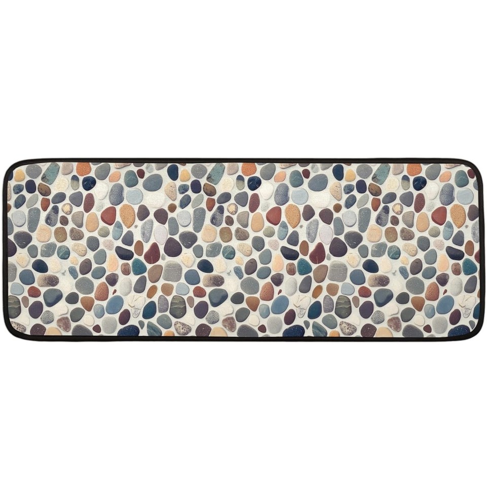Stone Pattern Runner Rug for Hallways, Washable Kitchen Rugs, 2'x 6 ...