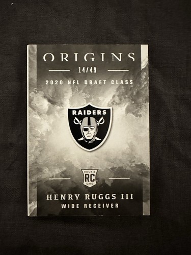 2020 Panini Origins Henry Ruggs III Rookie Booklet Patch Auto /49 | eBay