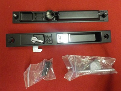 Sliding Glass Patio Door Mortise Lock Set Black with Night Lock | eBay