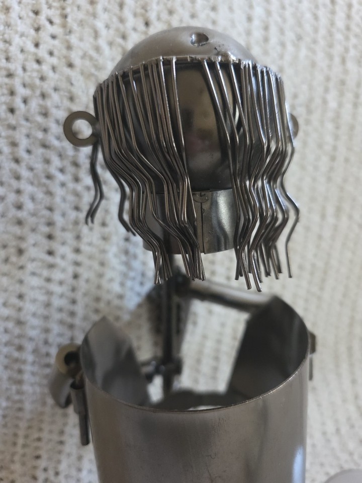 Handmade Metal Sculpture Saxophone Player Man Musician Figurine Unique ...