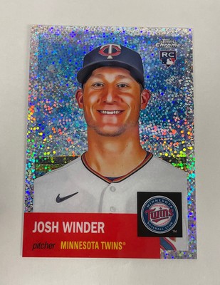 Josh Winder 2022 Topps Chrome Platinum Anniversary Speckle Refractor ...