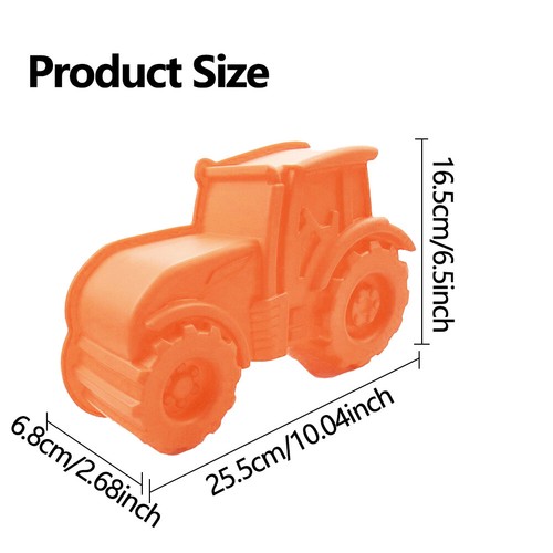 Easy Demold Soft Tractor Shape 3D DIY Silicone Mold Ice Cream Healthy ...