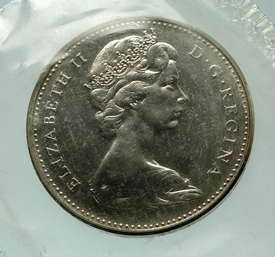 1965 CANADA United Kingdom Queen Elizabeth II BEAVER 5C Coin i76501 | eBay