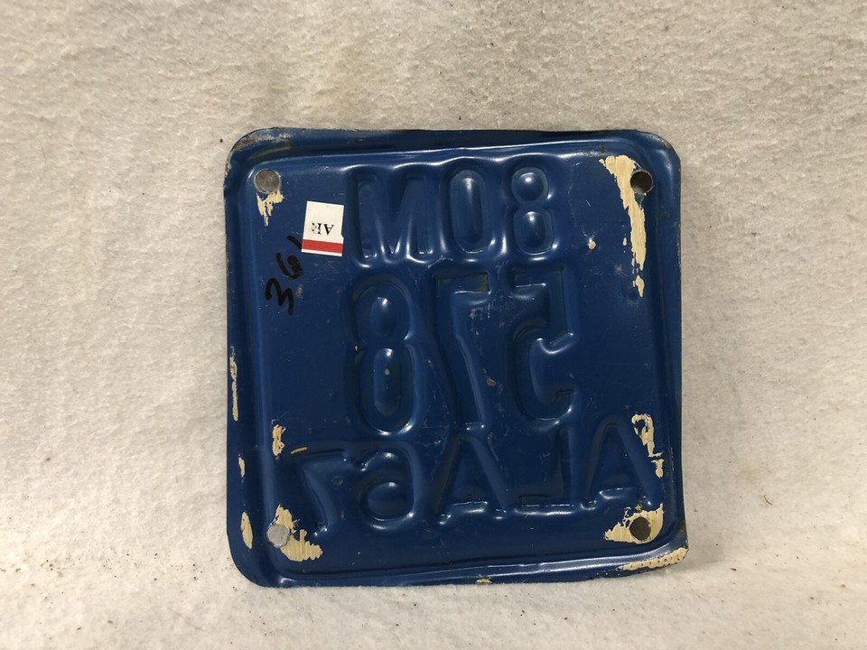 Vintage 1967 Alabama Motorcycle License Plate | eBay