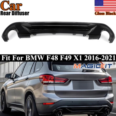 MagicKit Gloss Black Rear Lower Bumper Diffuser Lip For 2016-2021 BMW ...