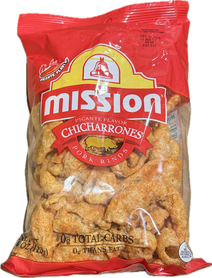 1 PACK - 4oz Mission Chicharonnes Pork Rinds - Choose Flavor | eBay