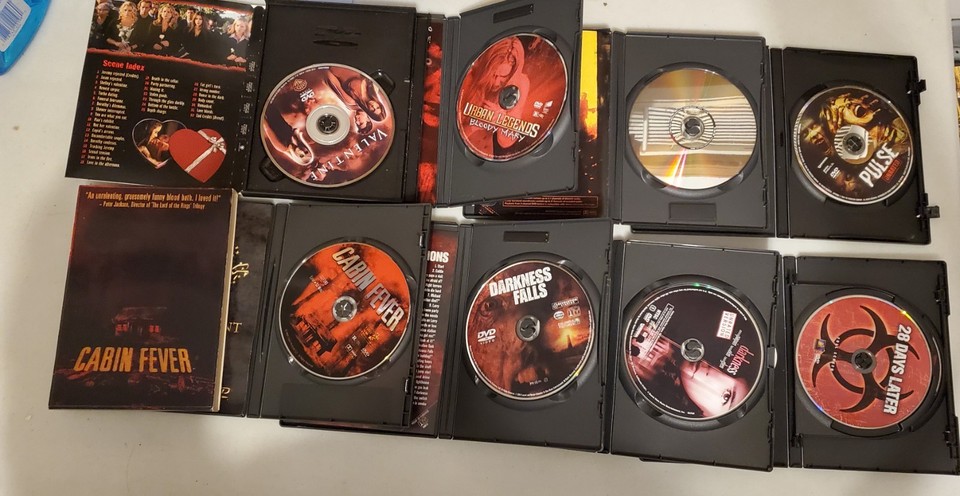 Movies DVD Horror – 28 Days later, Zombie, Pulse, Urban Legends ...