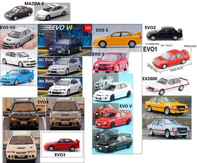 1/64 JKM MAZDA 6,Mitsubishi Lancer EX2000,I,II,III,IV,V,VI,VII | eBay
