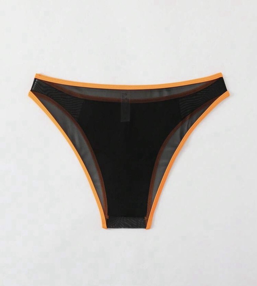 Men’s Black Mesh Swim Briefs/ Triangle Swimsuit/ Speedo - Size Large | eBay