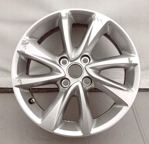 1x Alufelge 16 Zoll 6.5" 4x108 38ET Glanz Silber 9832277280 Opel Corsa ...