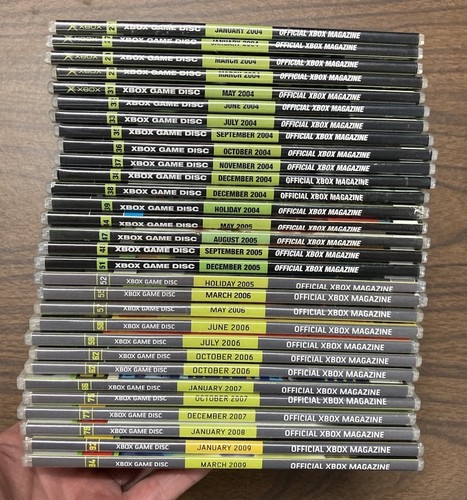 Lot Of 30x Official Microsoft Xbox Magazine Demo Discs In Cases Xbox ...