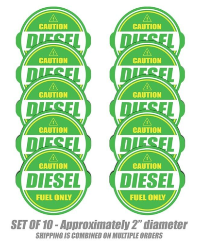 Diesel Fuel Only sticker gasoline gas decal label tank vinyl door label ...