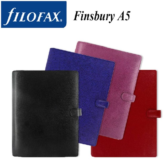 Filofax A5 Finsbury Organiser Planner Diary Raspberry Leather ...
