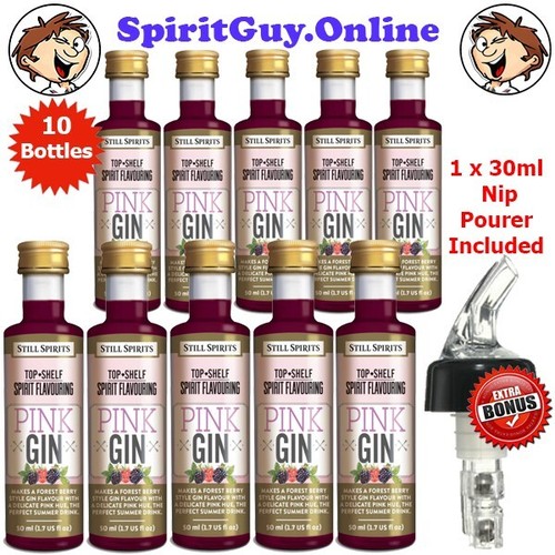 10 x Pink Gin Top Shelf Spirit Essence Flavouring By Still Spirits | eBay