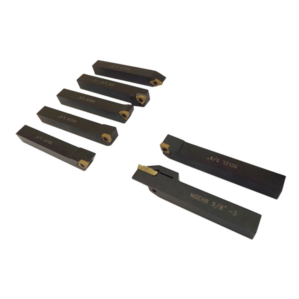 5/8'' Indexable Carbide Turning Lathe Tool Set 7 Pc SCLCL SDJCR SWGCR ...
