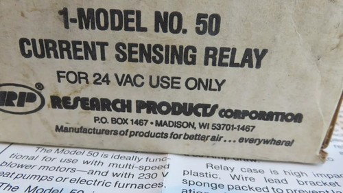 Aprilaire Model No #50 Current Sensing Relay | eBay