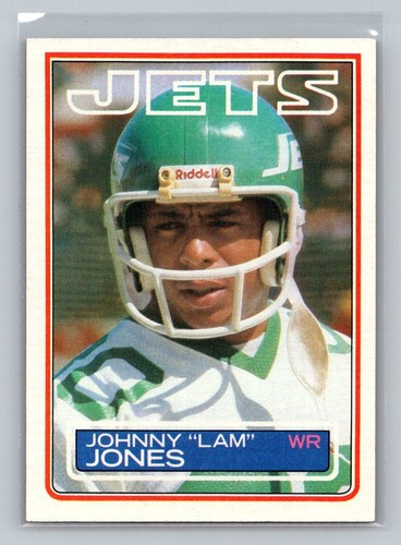 1983 Topps Lam Jones #345 Football New York Jets | eBay