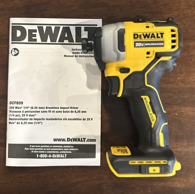 Dewalt DCF787B 1/4” Hex 20V Brushless Impact Driver (TOOL ONLY) - NEW ...