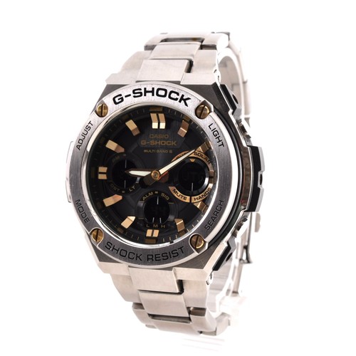 CASIO G-SHOCK GST-W1100 Tough Solar Analog Round Men's Watch Used Auth ...