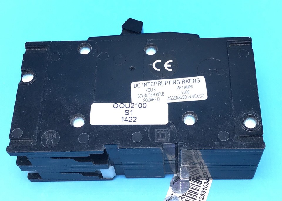 New Circuit Breaker Square D QOU2100 100 Amp 2 Pole 120/240V | eBay
