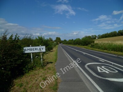 Photo 6x4 The B2139 enters Amberley from Houghton Bridge Amberley ...