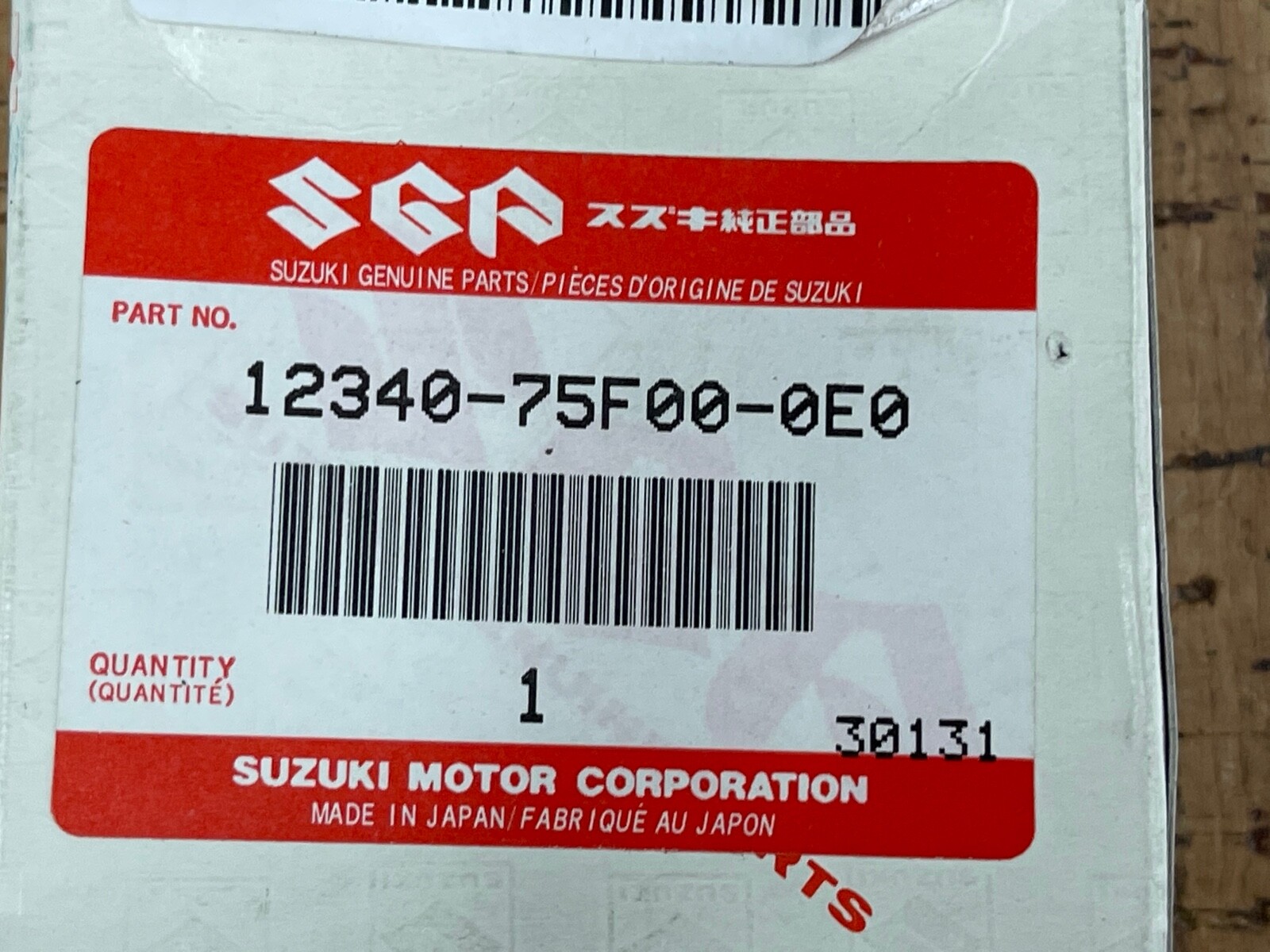 12340-75f00-0e0 Suzuki Bearing Set Crankshaft STD 1234075F000E0 Genuine ...