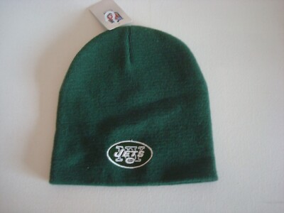 NEW YORK JETS toque TOBOGGAN KNIT VINTAGE BEANIE SKULL HAT CAP OO | eBay