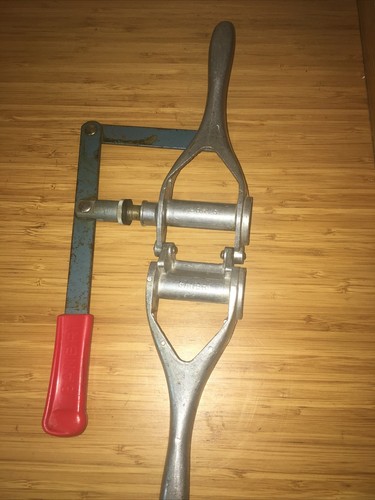 Vintage Sanbri Wine Bottle Lever Corker Works Great Red Handle Fast ...
