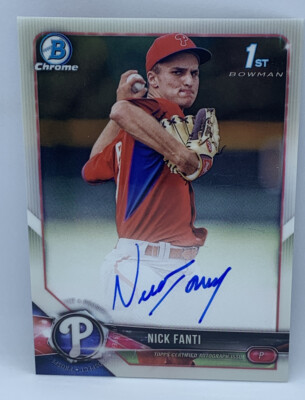 2018 Bowman Chrome Nick Fanti Phillies CPA-NF First Prospect Auto | eBay