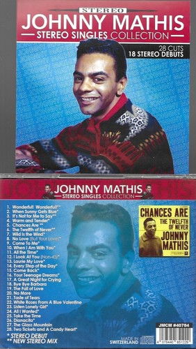 JOHNNY MATHIS-STEREO SINGLES COLLECTION-28 CUTS-18 STEREO DEBUTS-NEW ...