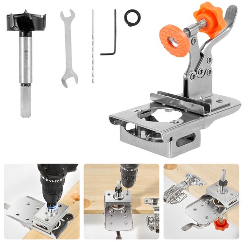 35mm Concealed Hinge Drilling Jig Hole Set for Wood Furniture Door ...