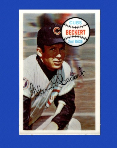1970 Kellogg's Set-Break # 43 Glenn Beckert NM-MT OR BETTER *GMCARDS ...