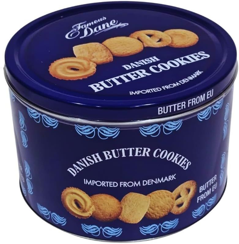 Danish Butter Cookies Assortment with sticker - Luxury Festive Biscuits ...