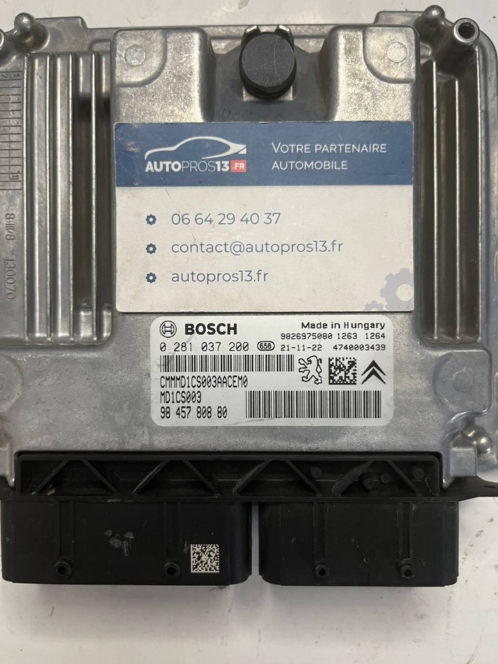 MD1CS003 ECU CALCULATEUR MOTEUR A DECODER PEUGEOT CITROEN 9845780880 ...
