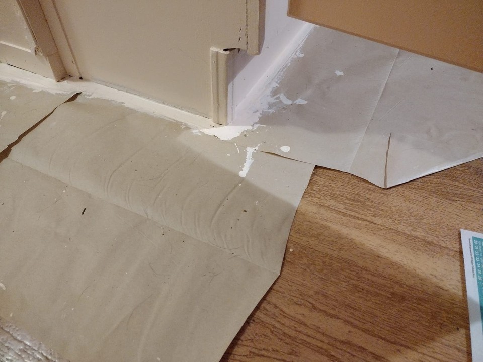 Paint Masking Paper-Unfold 12 inch x 50 feet Tape and Drape Painters ...