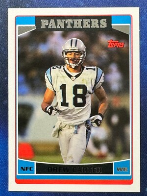 Drew Carter 2006 Topps Football #25 Carolina Panthers | eBay Australia