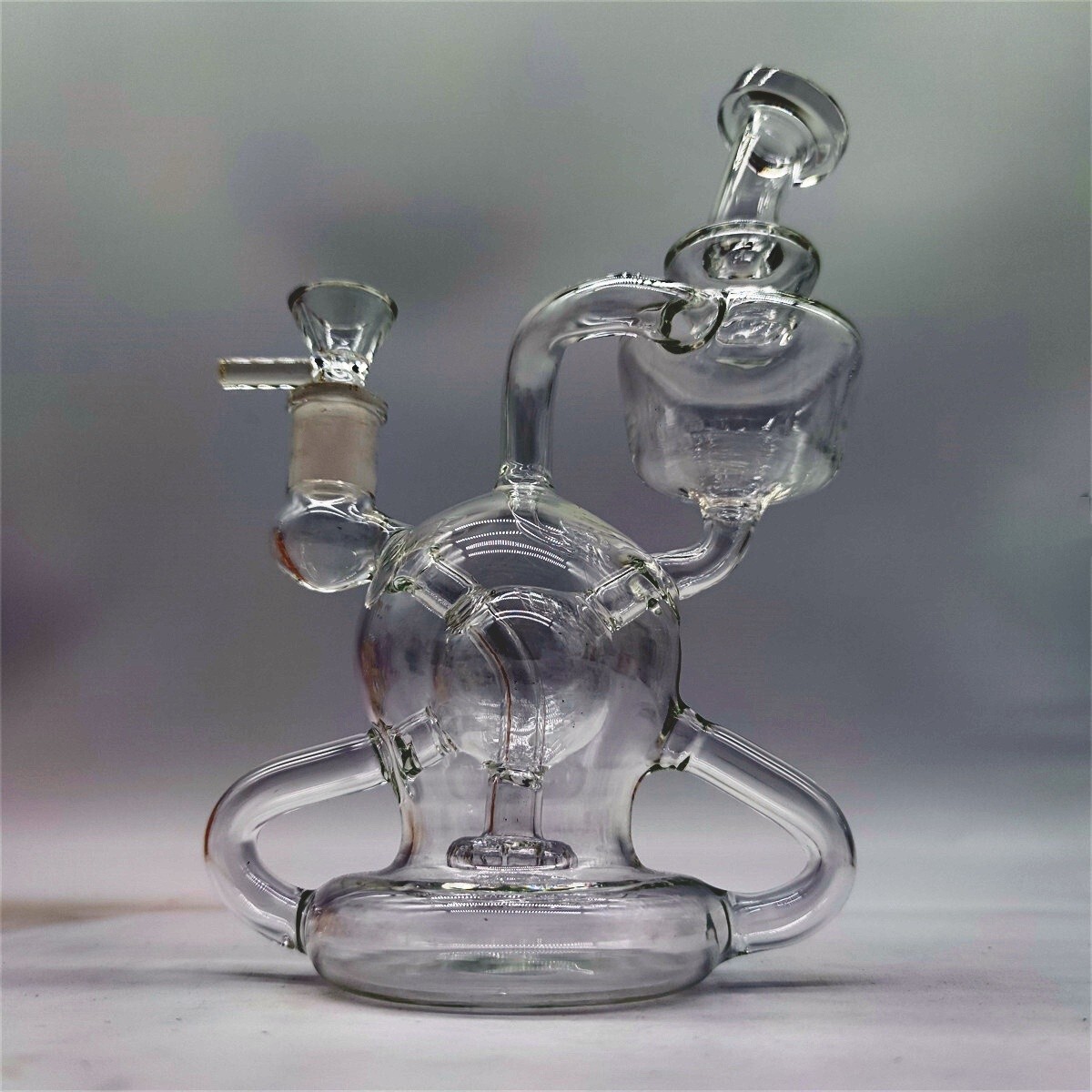 8 Inch Large Neo Egg Core Recycler Glass Bong Water Pipe Hookah Bowl ...