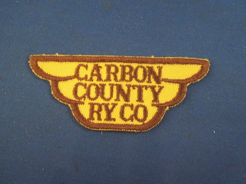 Vintage Carbon County Ry. Co. Railroad Railway Train Logo Sew On Patch ...