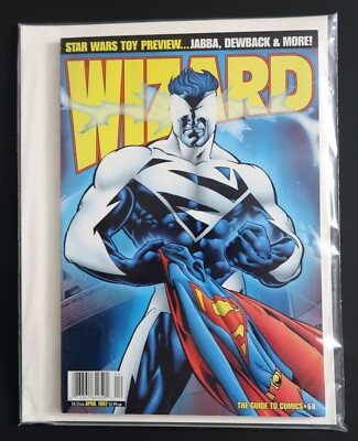 WIZARD Comics Magazine #68 April 1997 Superman Cover Excellent ...