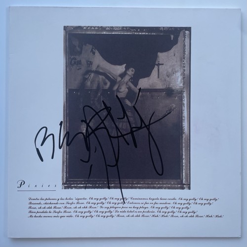 SIGNED THE PIXIES BLACK FRANCIS DAVID LOVERING SURFER ROSA VINYL ALBUM ...