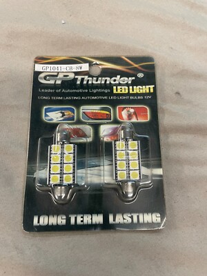 GP Thunder - White LED Dome Car Light Bulb Kit, 12V, 5050SMD, 50,000HRS ...
