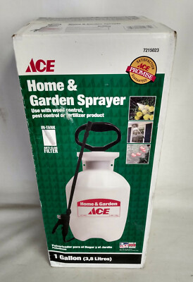 NEW Ace Home & Garden 1 Gallon Sprayer with Anti-Clog Filter, 34" Hose ...