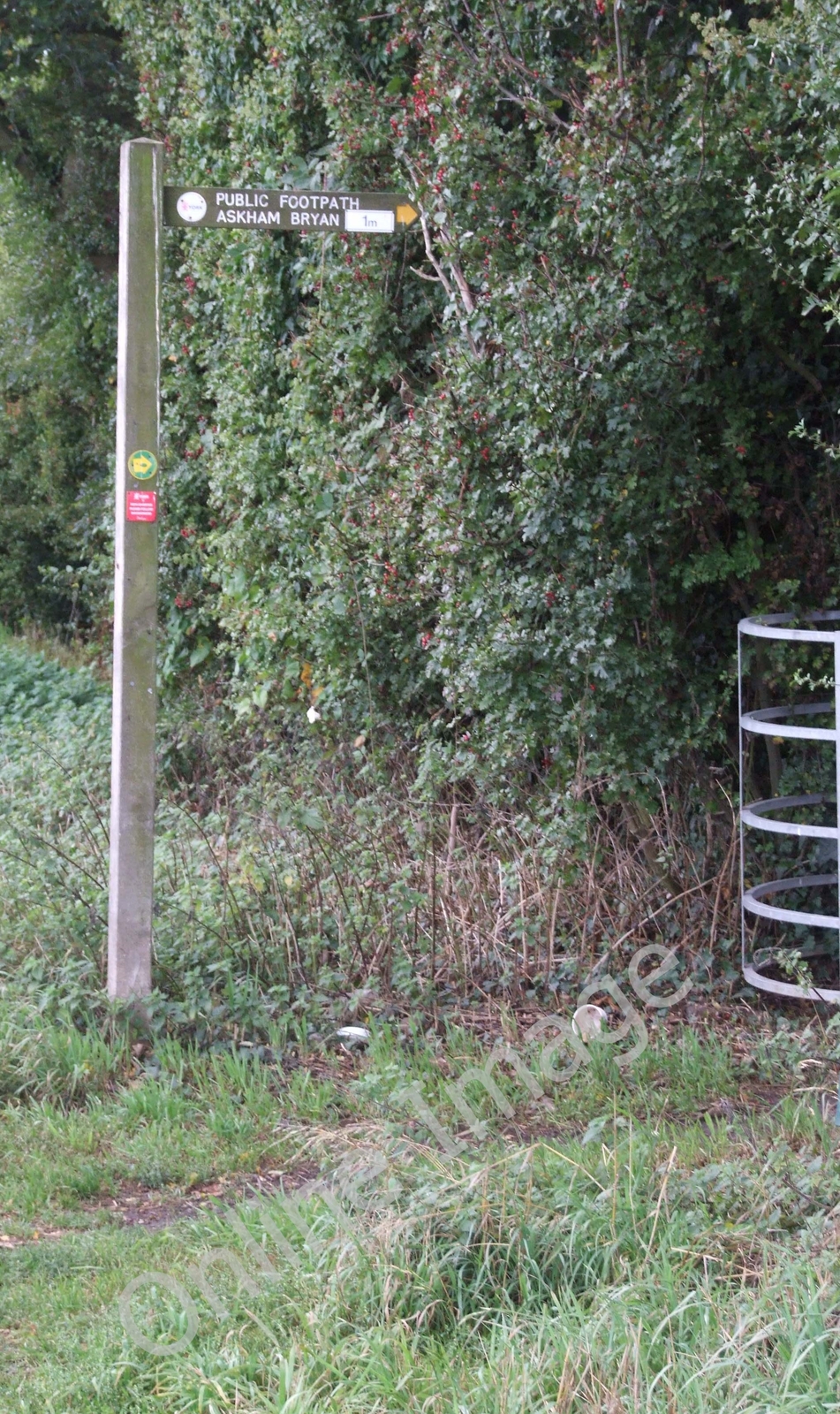 Photo 12x8 Askham Bryan footpath sign Fingerpost for the public ...