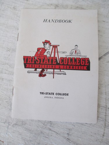 Vintage Tri-State College Engineering & Commerce Handbook Angola ...