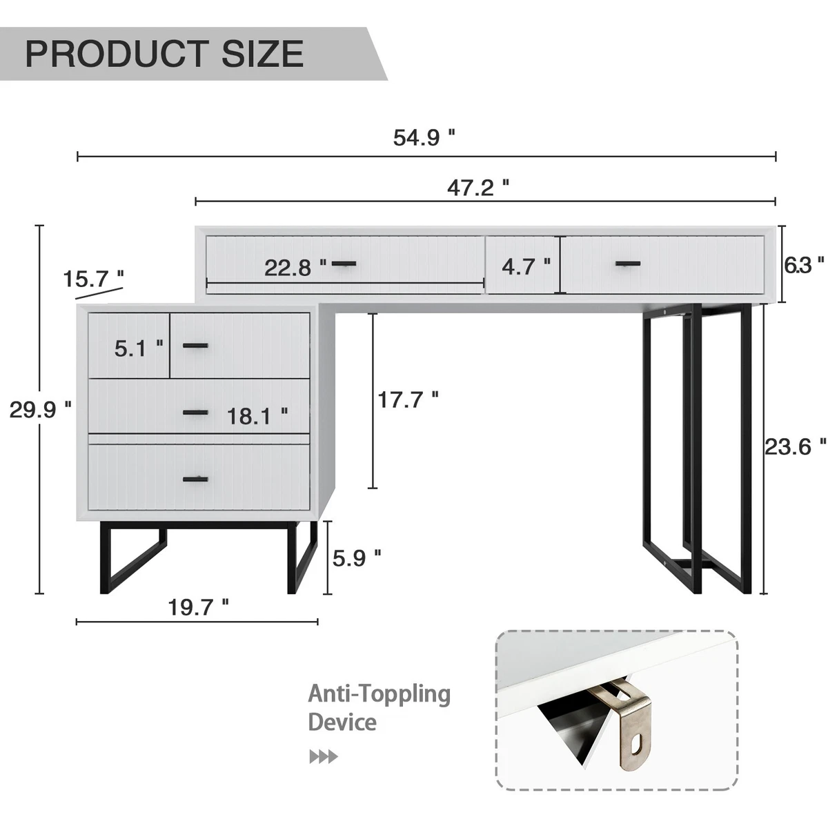 Makeup Vanity Dimensions | Saubhaya Makeup