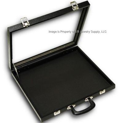 Glass Top Lid X-Large Display Carrying Case w/ Handle 16 1/4"W x 15"D x ...