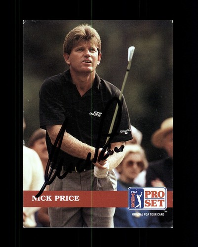 SIgned 1992 PGA Tour Pro Set #117 NICK PRICE AUTOGRAPH | eBay