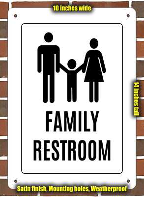 Metal Sign - Family Restroom | eBay