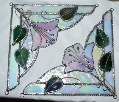 Stained Glass Windows - Antique Stained Glass Window Set